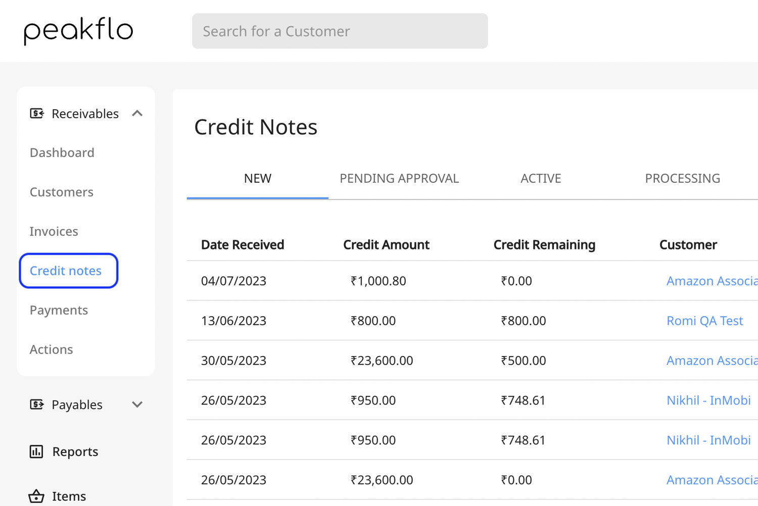 How to create credit notes with different currencies?