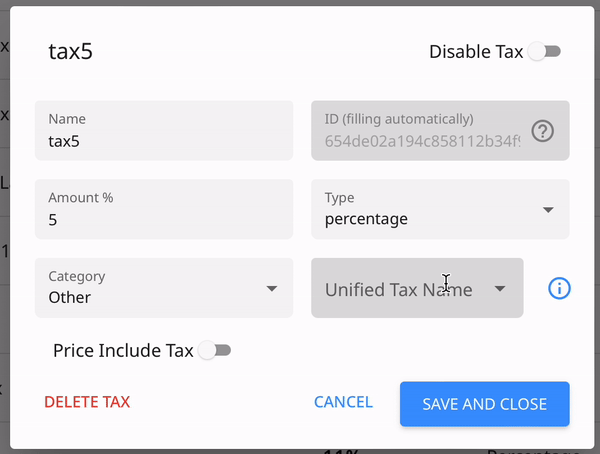 How to sync taxes between bills and invoices using Unified Tax?