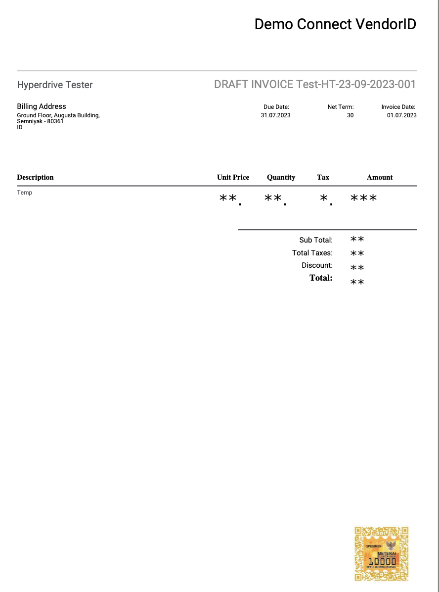 Why does it show E-Materai (Electronic Stamp Duty) failed?