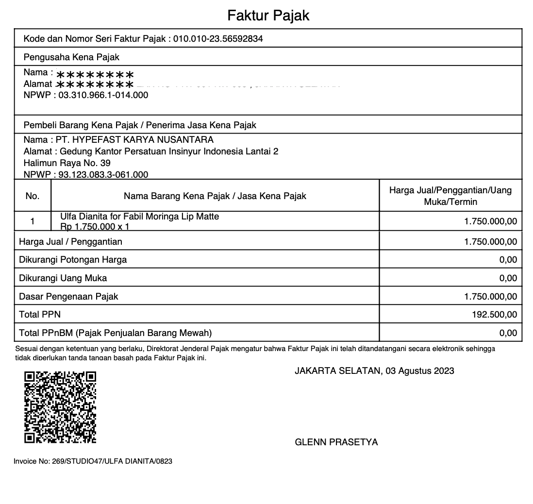How to access e-Faktur Pajak and issue invoices?