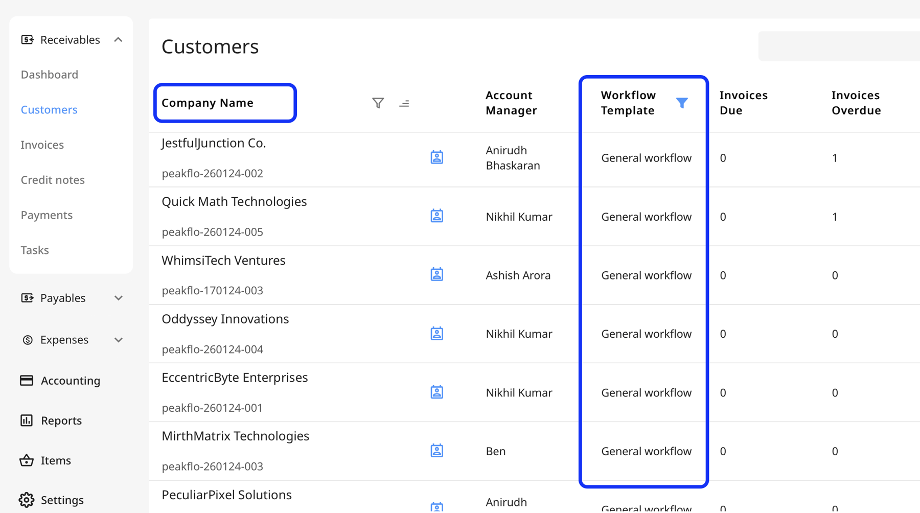 How do I pause or resume workflows for multiple customers at the same time?