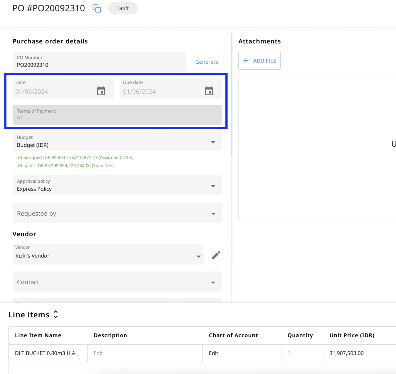 How to enable Terms of Payment validation for Vendor Portal?