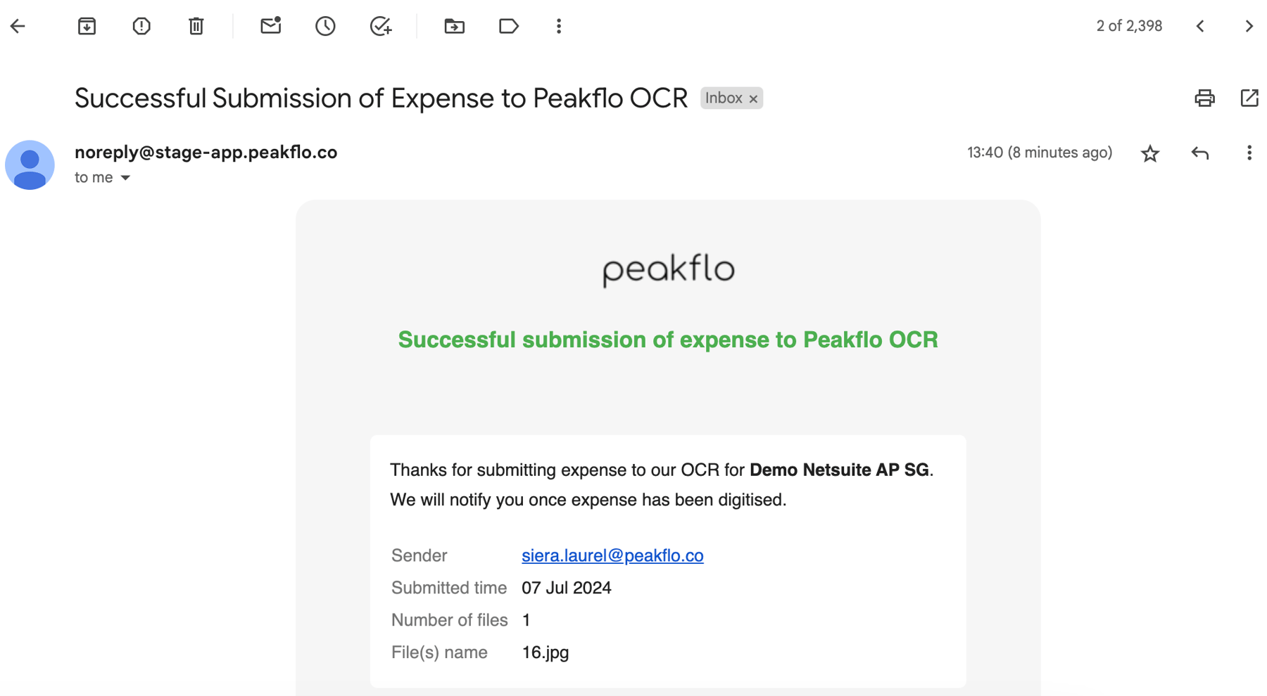How does expense receipt OCR capture work?