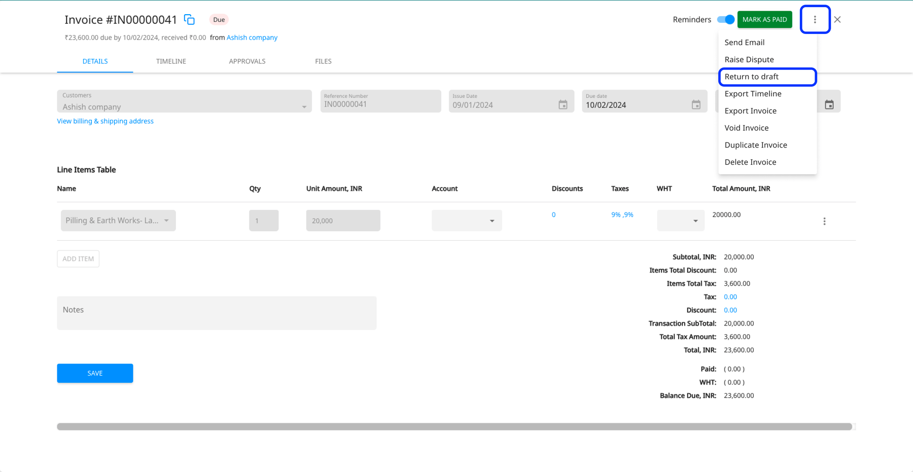 How to cancel invoices in E-Invoice IRP Portal via Peakflo?