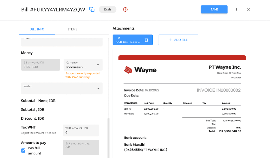 How does AI Invoice Capture work?