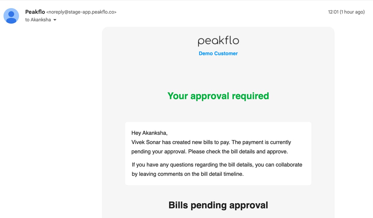 How to send bills for approvals, approve bills and schedule them for ...