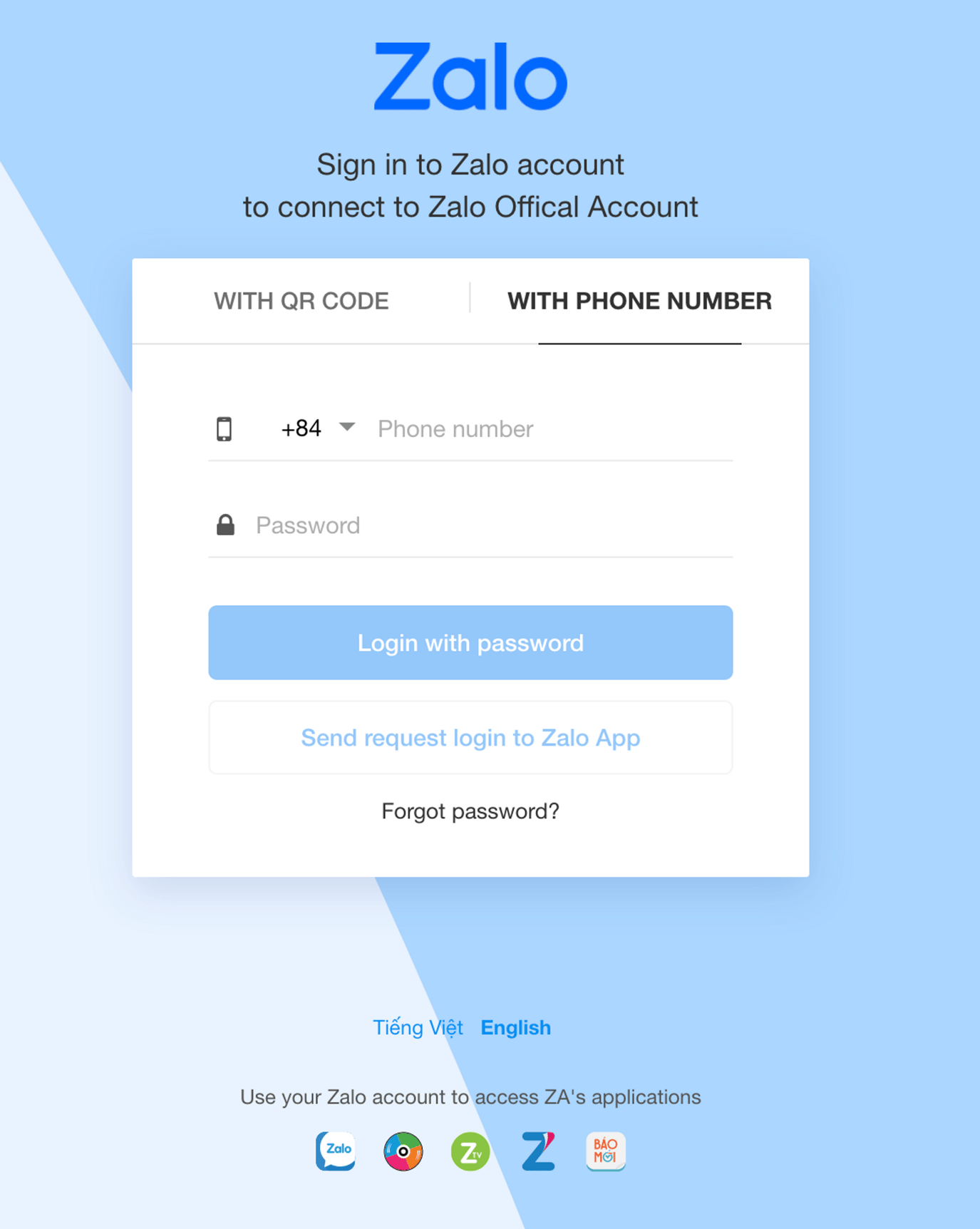 How to connect Zalo to Peakflo